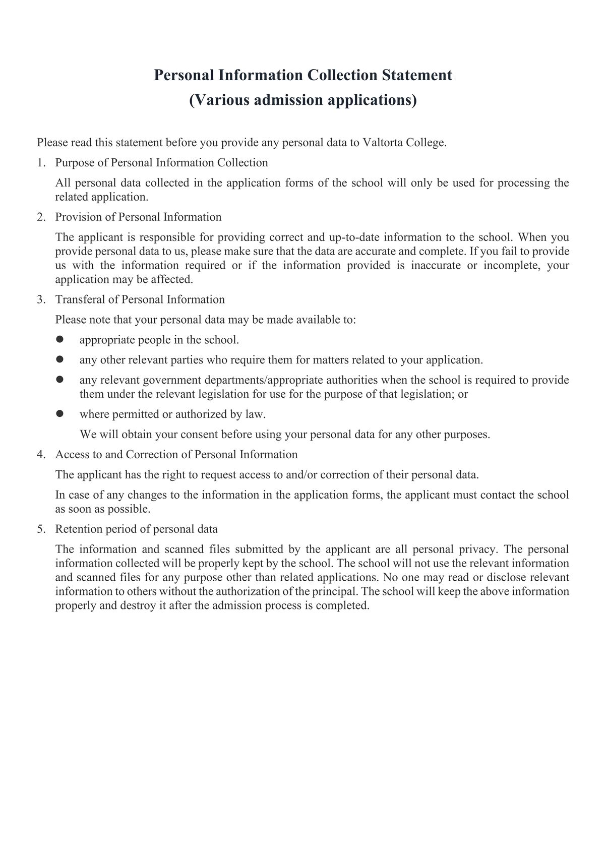 Information Statement